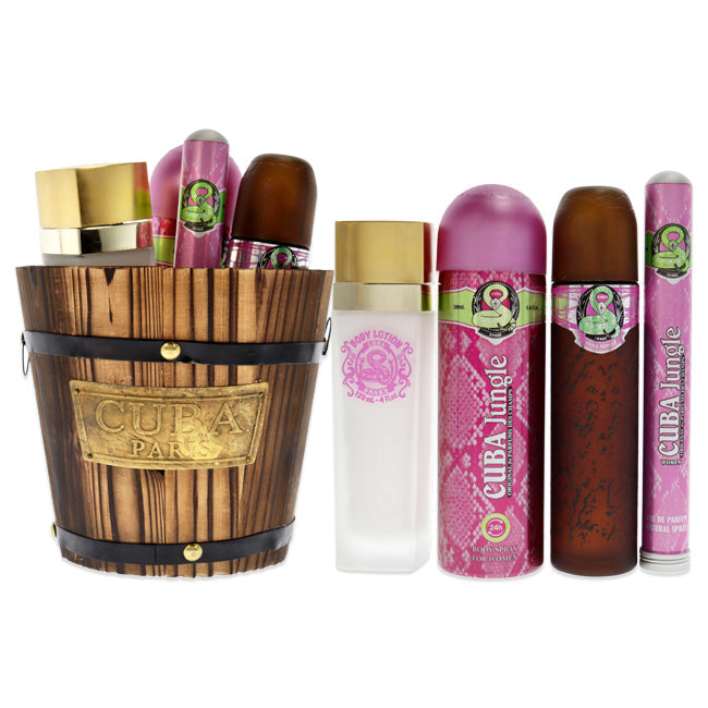 Wholesale Cuba Jungle Snake by Cuba for Women - 4 Pc Gift Set 3.3oz ED ...
